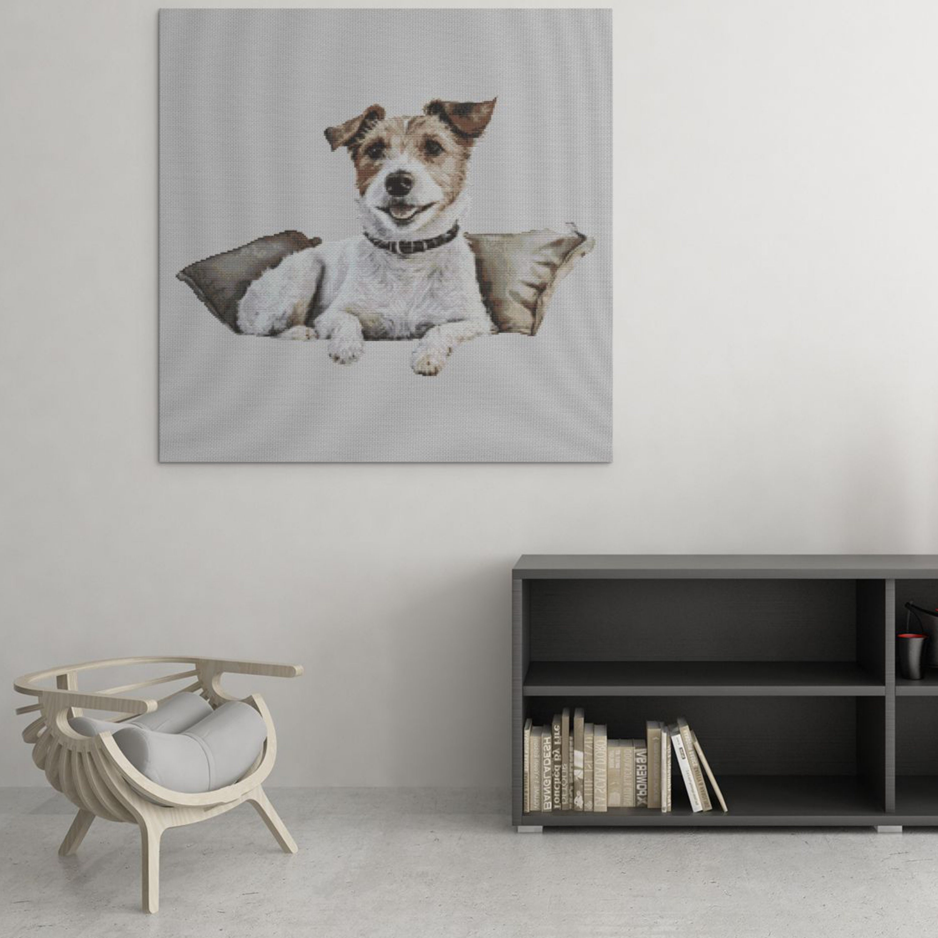 Jack Russell Terrier Counted Cross Stitch, Jack Russell Dog Breed ...