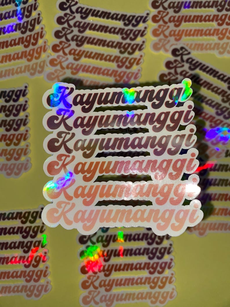 Tagalog Kayumanggi Stickers Filipino Hugot Lines - Etsy