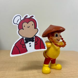 Jollibobo Jollibee Fan Art Sticker OR Pin Badge - Etsy