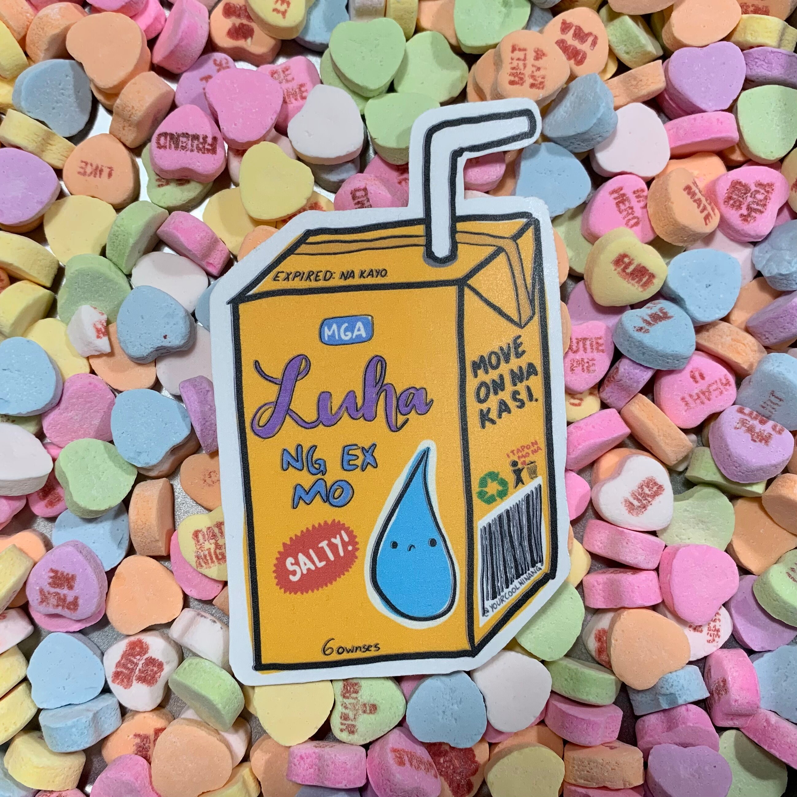 Tagalog Anti-valentines Stickers Filipino Hugot Lines - Etsy