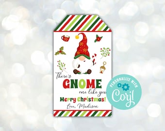 Gnome Gift Tags | Etsy
