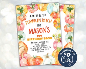 Pumpkin Patch Invite | Etsy