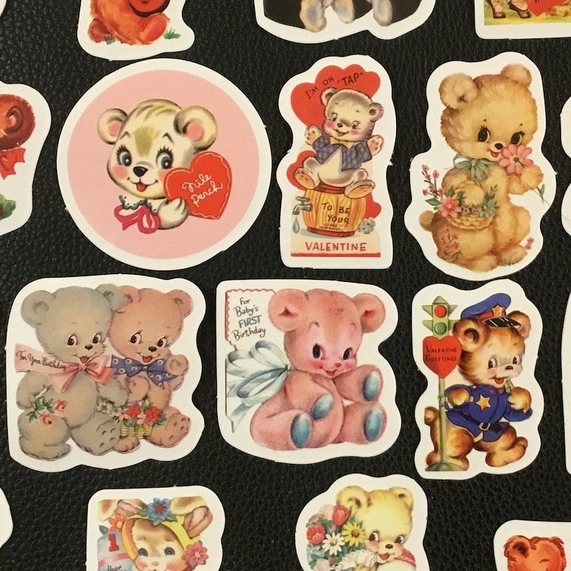 Teddy Bear Stickers - Etsy