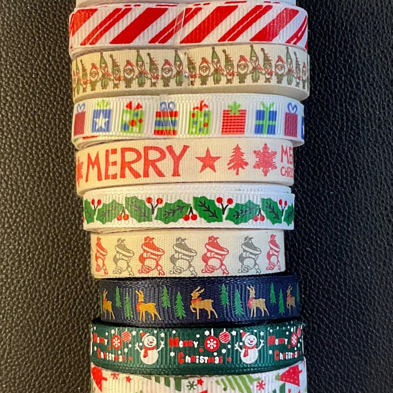 Christmas Ribbon - Etsy
