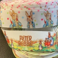 Peter Rabbit Grosgrain Ribbon, Rabbit Party Baby Shower, Birthday Gift ...