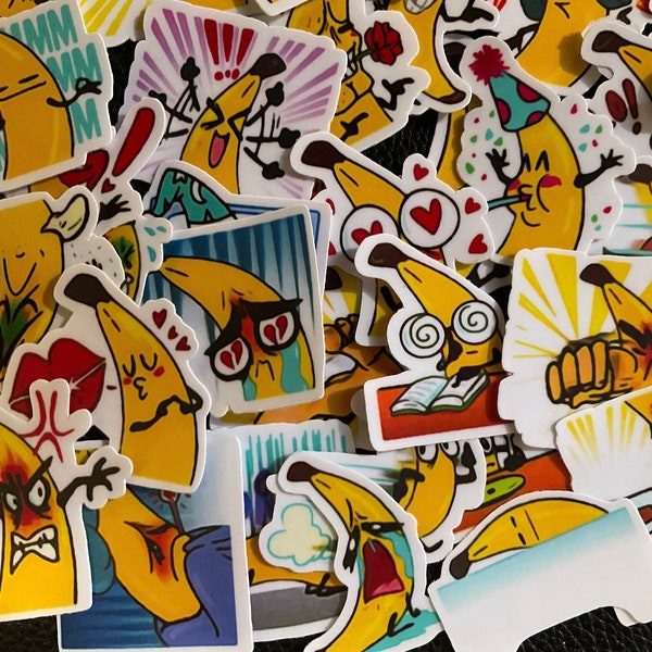 Banana Sticker - Etsy