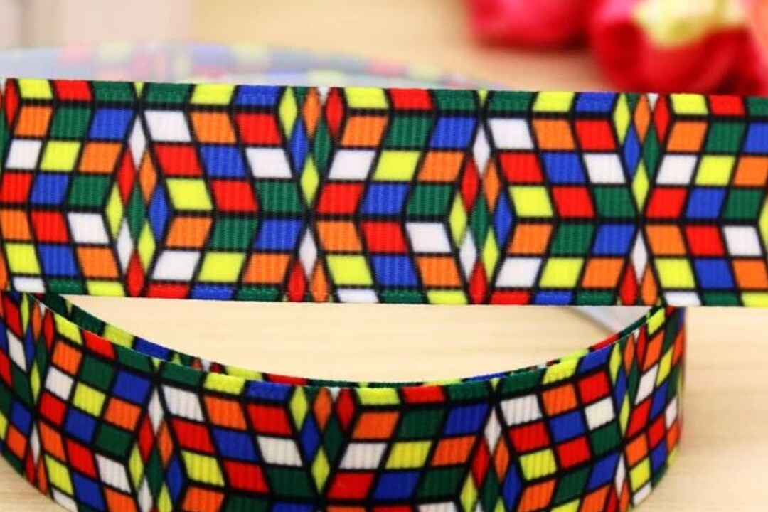 THE 80’s CUBE! 1” Grosgrain Ribbon, Choose 3/5 Yards, Reliving the 80’s ...