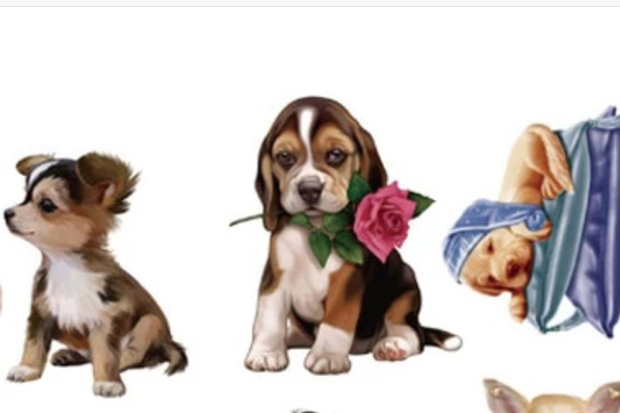 VINTAGE Style DOGS and PUPPIES 18 Vintage Style and - Etsy