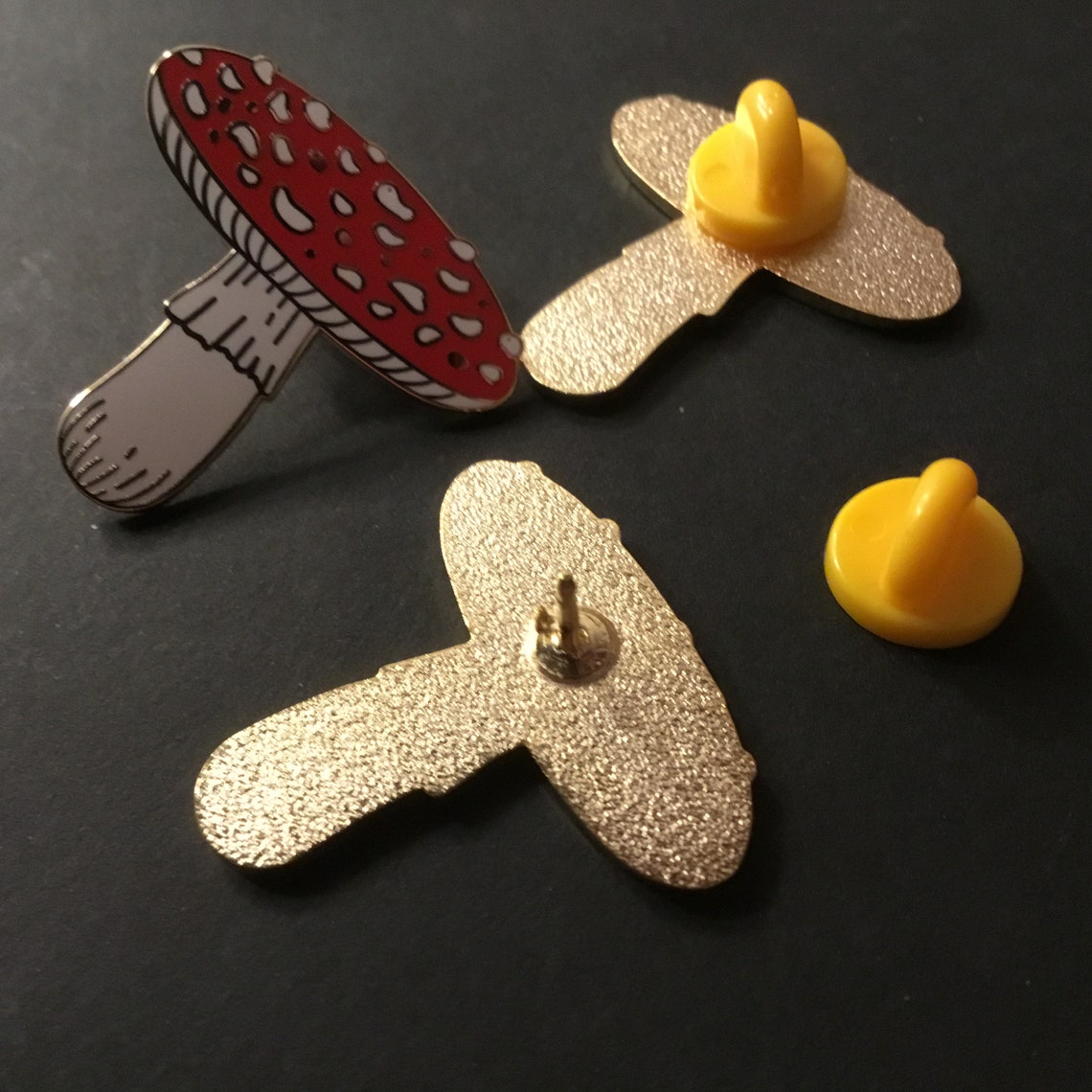 MUSHROOMS! Mushroom Pin/brooch, 1 1/2” Enamel Pin, Everyone Needs a ...
