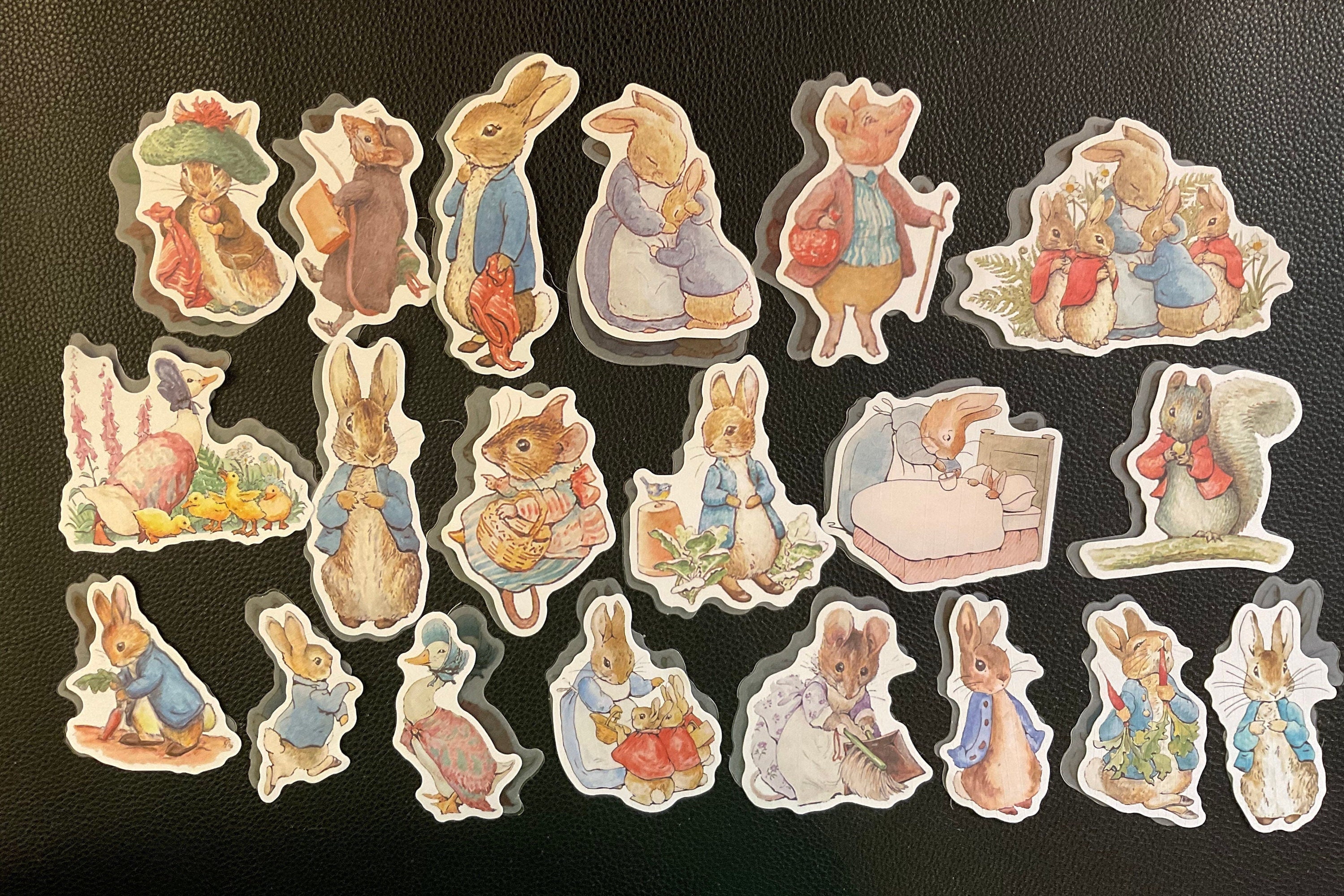 PETE the RABBIT STICKERS! 40 Delightful and Adorable Stickers, 1/2 Are ...