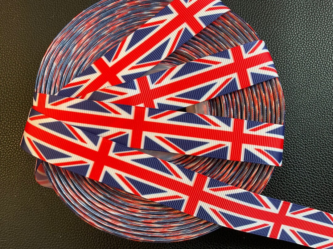 THE ENGLISH FLAG! 7/8” Grosgrain Ribbon, Choose 3/5 Yds., Smell the ...