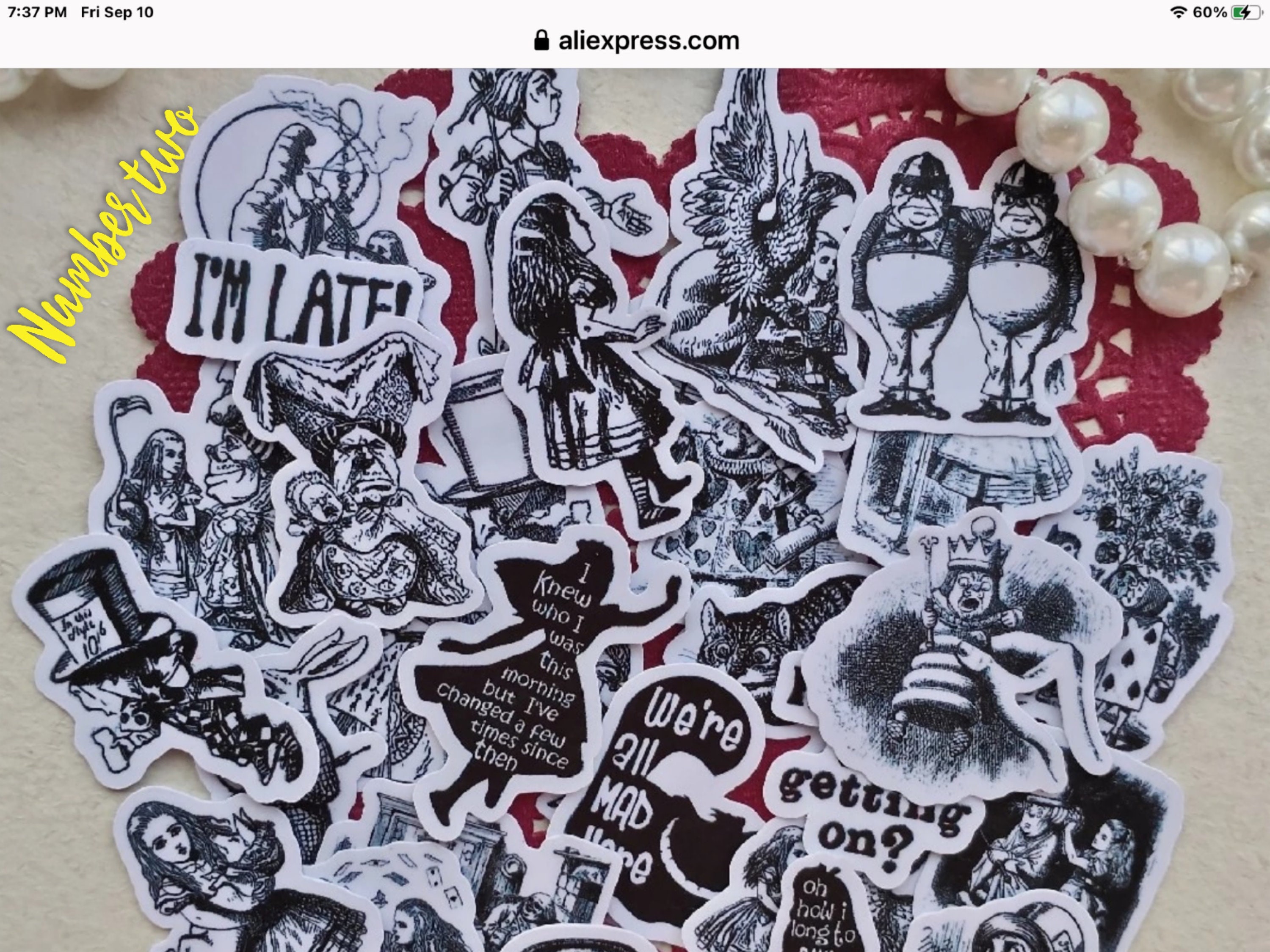 WONDELAND STICKERS! 4 Styles of Stickers, Choose Your Favorite, for ...