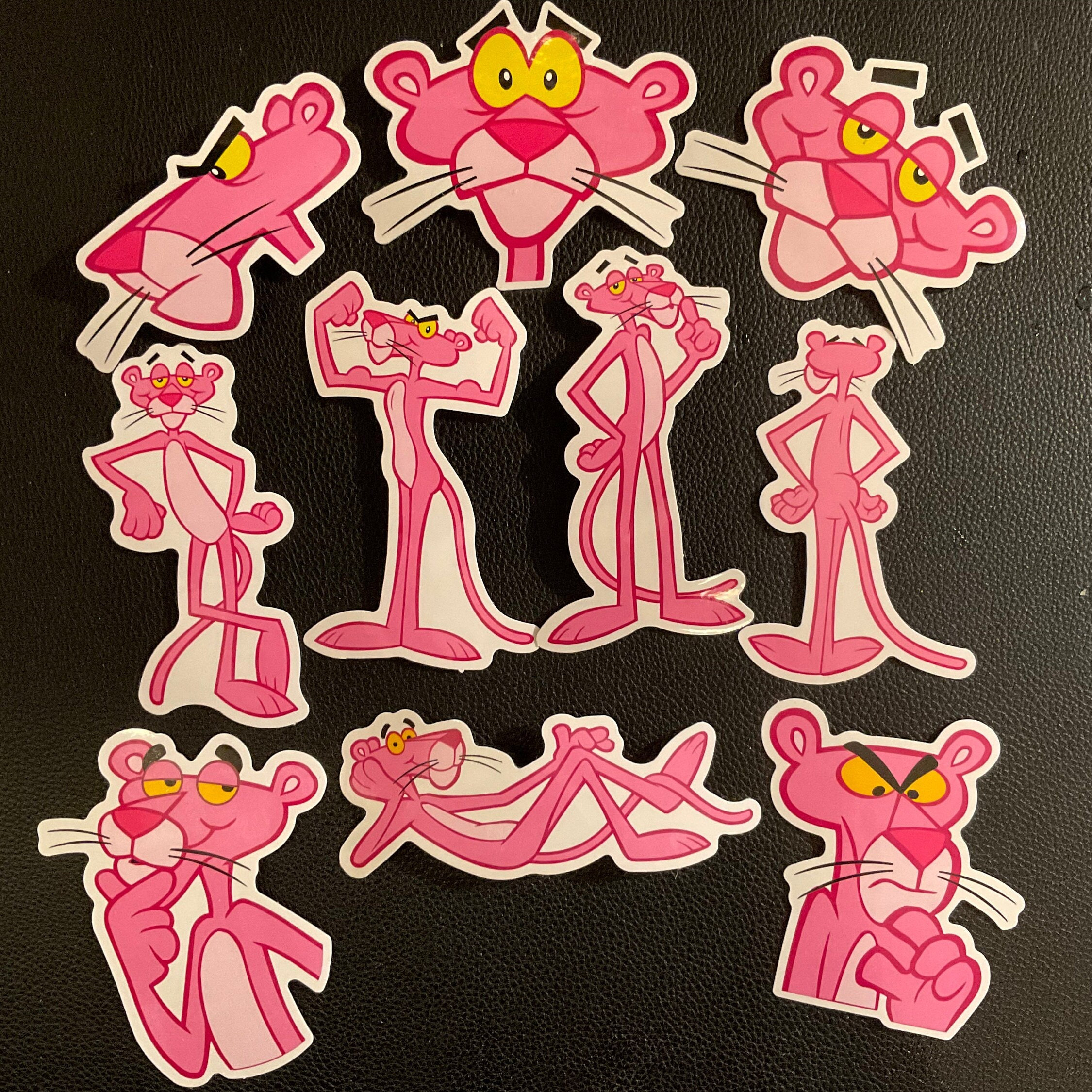 PINK PANTHER 10 Large Stickers Sizes Vary Cool Cat Retro - Etsy