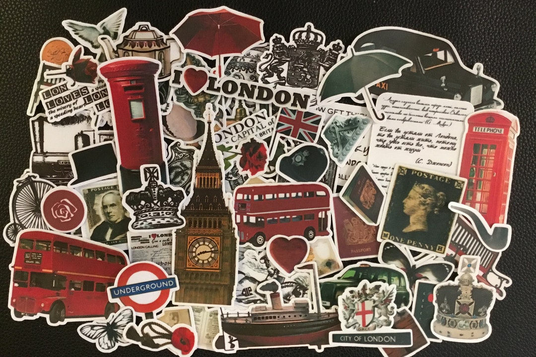 LONDON! 63 London Stickers, I See London, Be a Tourist in London ...