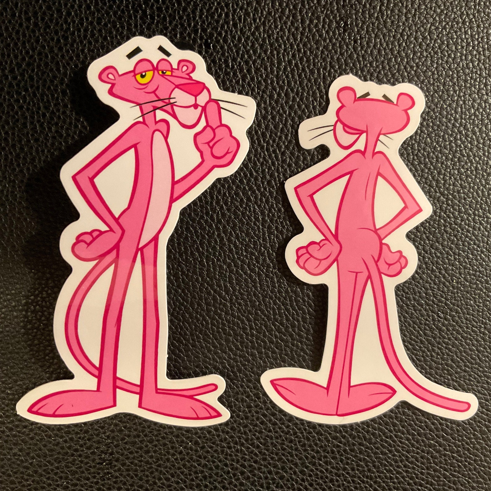 THE PINK FELINE! 10 Large Stickers, Sizes Vary, Cool Cat, Retro Cat ...