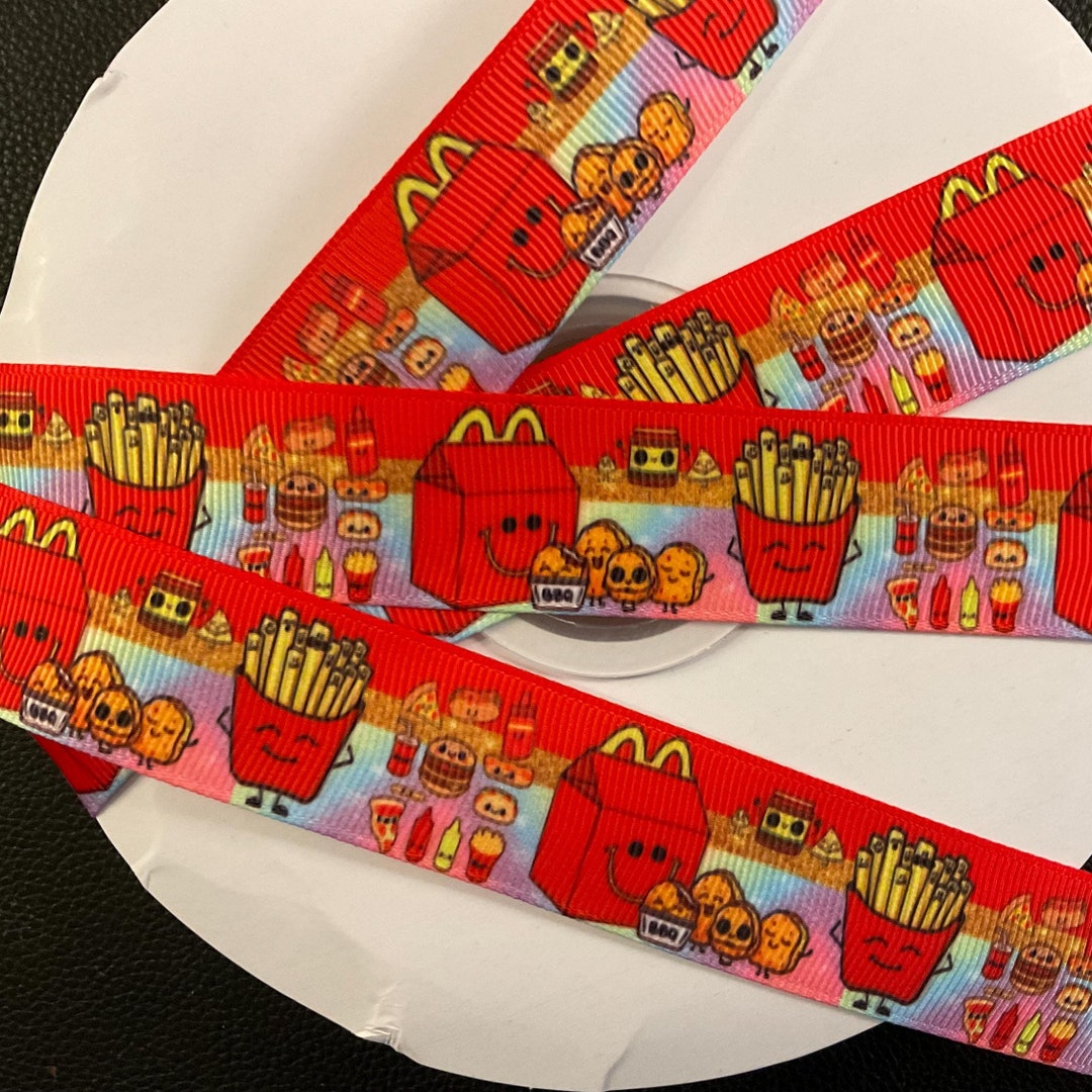 CHICKEN NUGGETS & FRIENDS! 1” and 1.5” Grosgrain Rib., 3/5 Yds ...