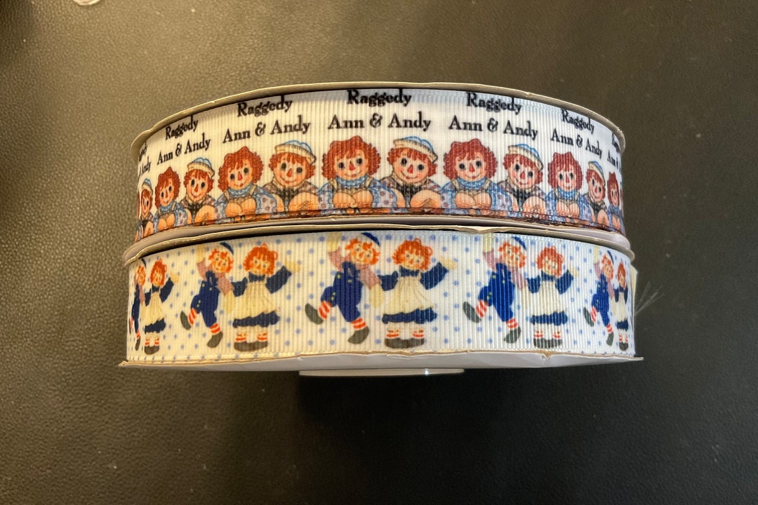 RAG DOLLS’ RIBBON! 1” Grosgrain Ribbon, 2 Styles, Choose 3/5 Yds ...