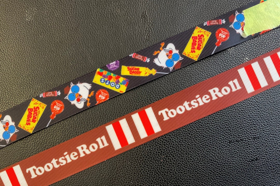 RETRO CANDY! 1” Grosgrain Ribbon, Choose 3/5 Yds.,mmm Cavities, Perfect ...