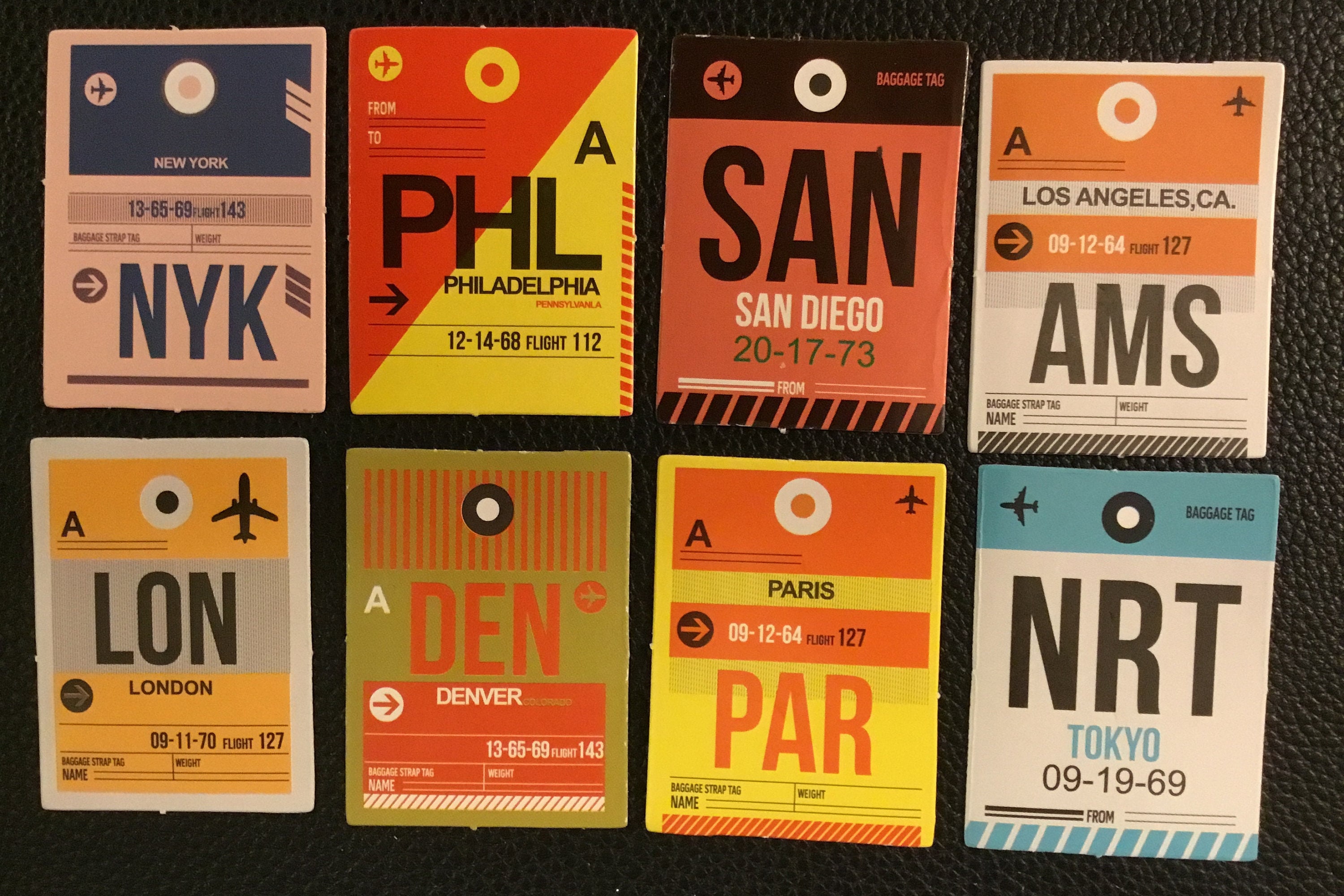 AIRPORT DESTINATIONS A Set of 44 Airport Stickers - Etsy