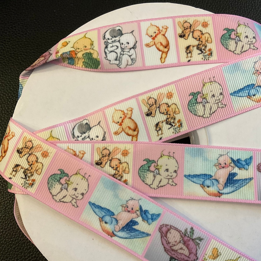 BABIES, BABIES, BABIES! 1” Grosgrain Ribbon, Choose 3 or 5 Yds., Little ...