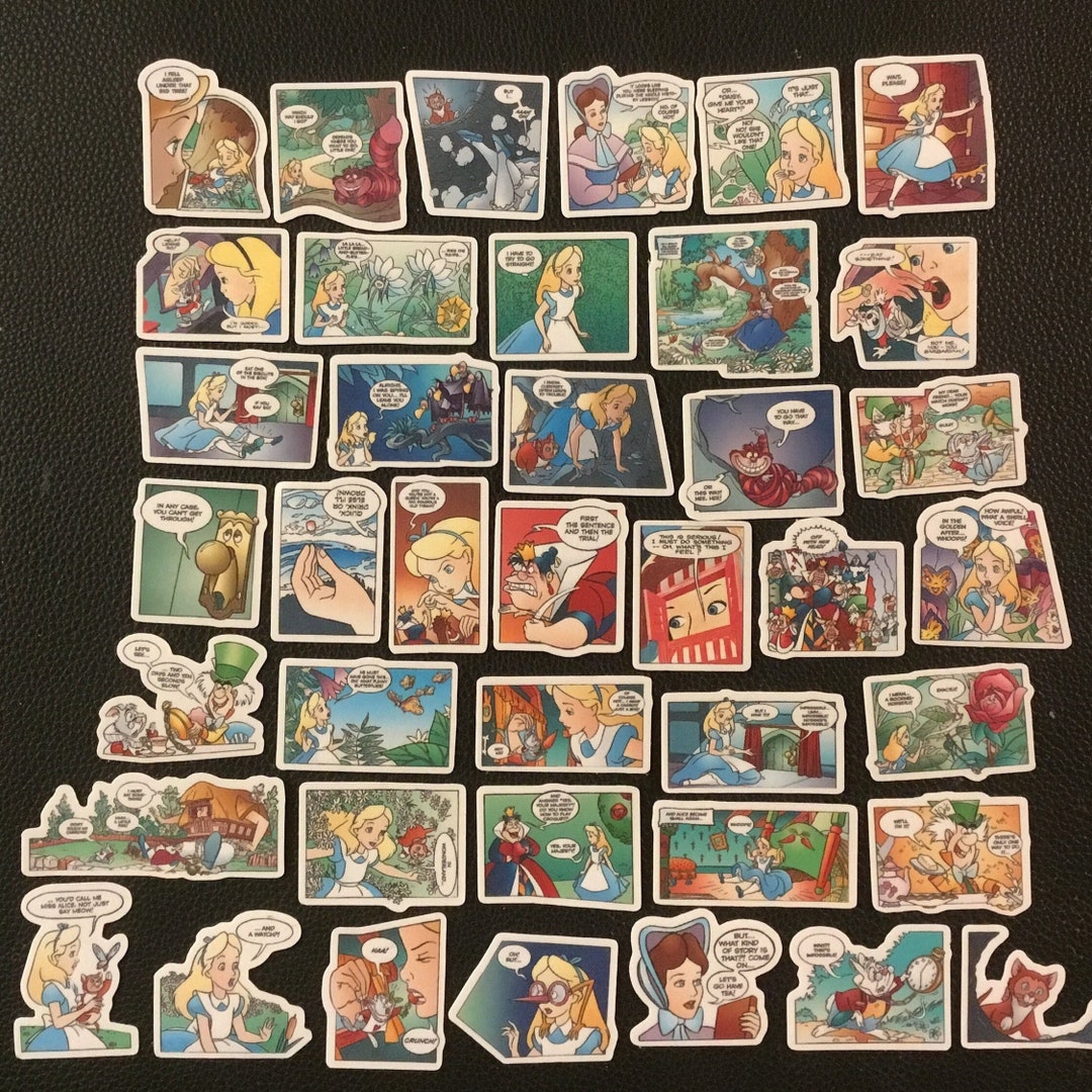 ALICECOMIC Style STICKERS 40 Fab Alice Stickers Comic - Etsy