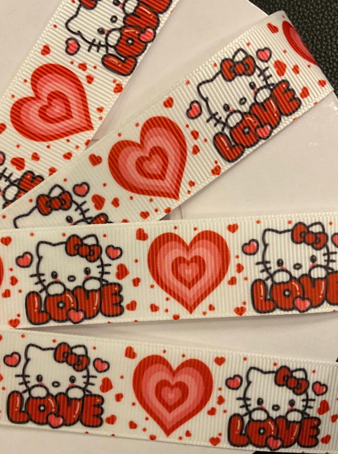 A KITTY’S VALENTINE! 1” Grosgrain Ribbon, 3 or 5 Yards, Perfect for ...