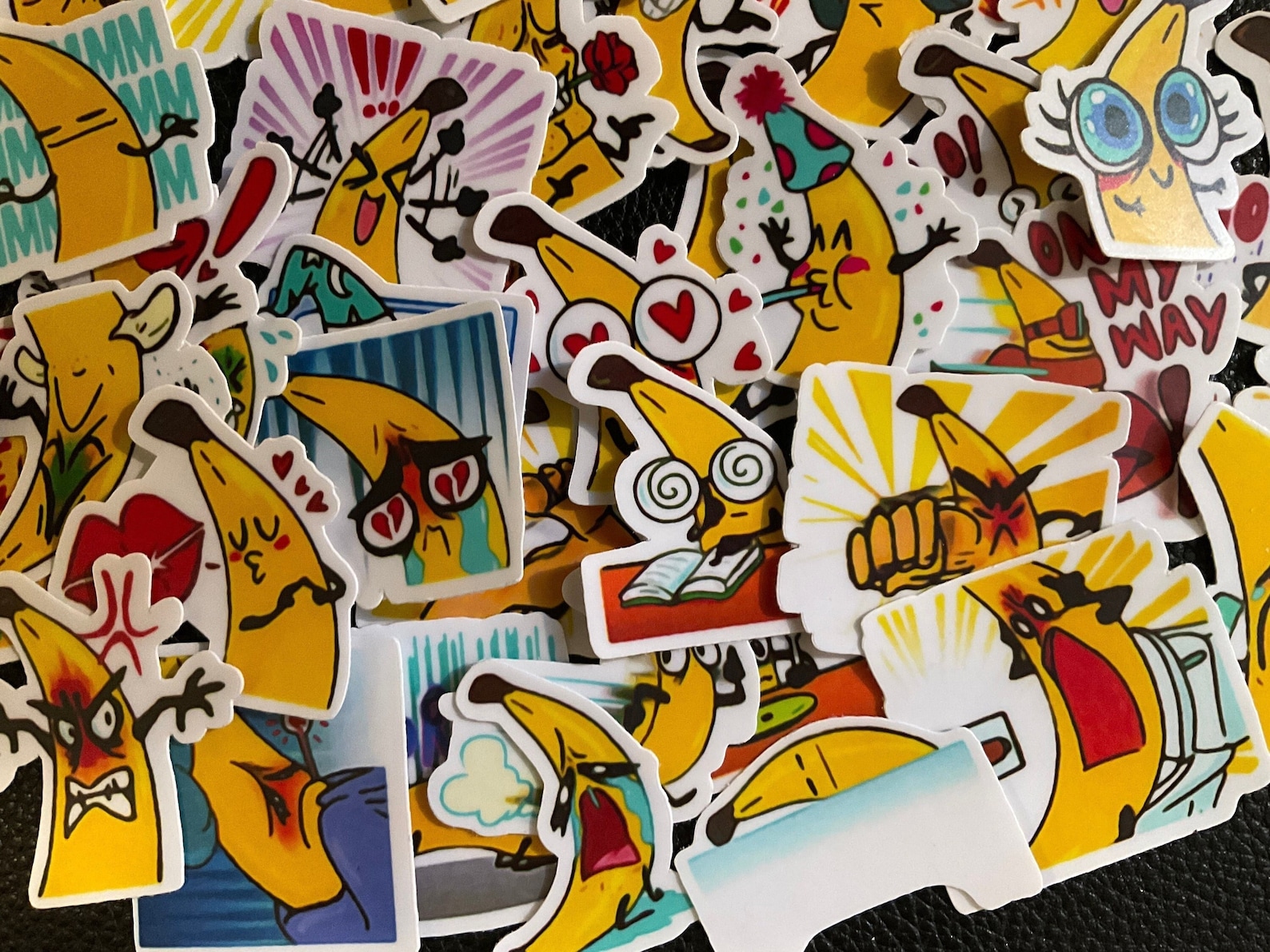 BANANAS BANANAS BANANAS 40 Funny Banana Stickers Go - Etsy