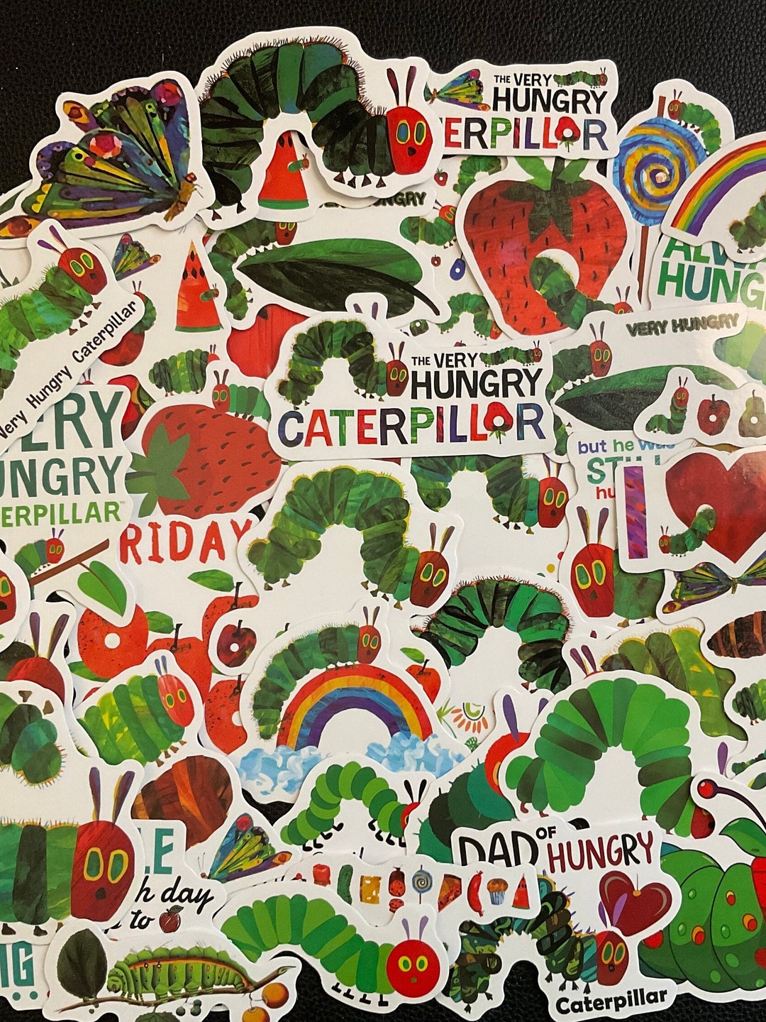 A CATERPILLARS’ Set of STICKERS! 50 Large Stickers, Bright Colors ...