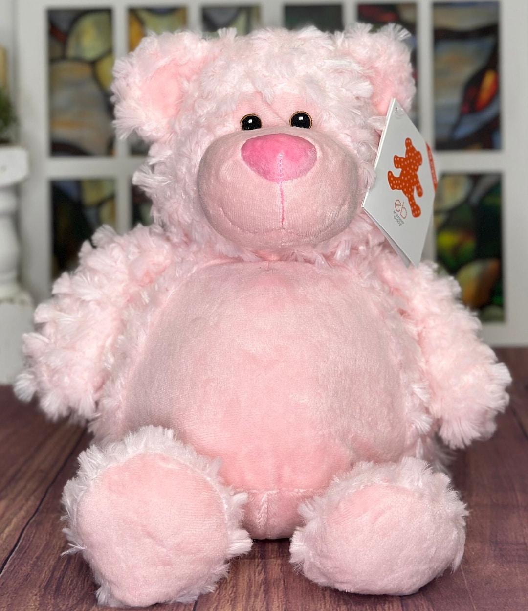 Pink Stuffed Teddy Bear, Pink Bear, Teddy Bear, Pink Bear Baby Shower ...