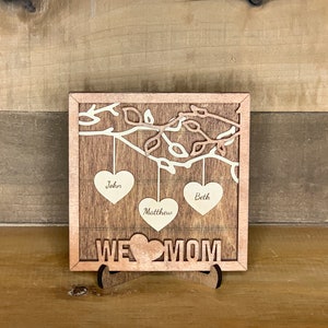 Family Tree Wood Sign, Wooden Family Tree Sign, Mother's Day Gift ...