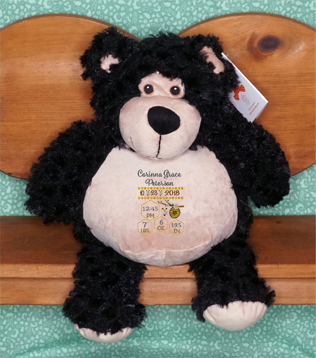 Bear, Plush Bear, First Christmas Bear, Personalized Stuffed Animal ...