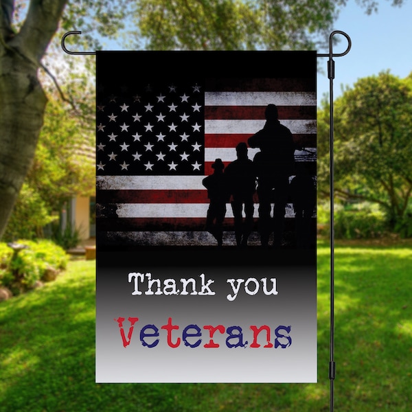 Veterans Garden Flag - Etsy
