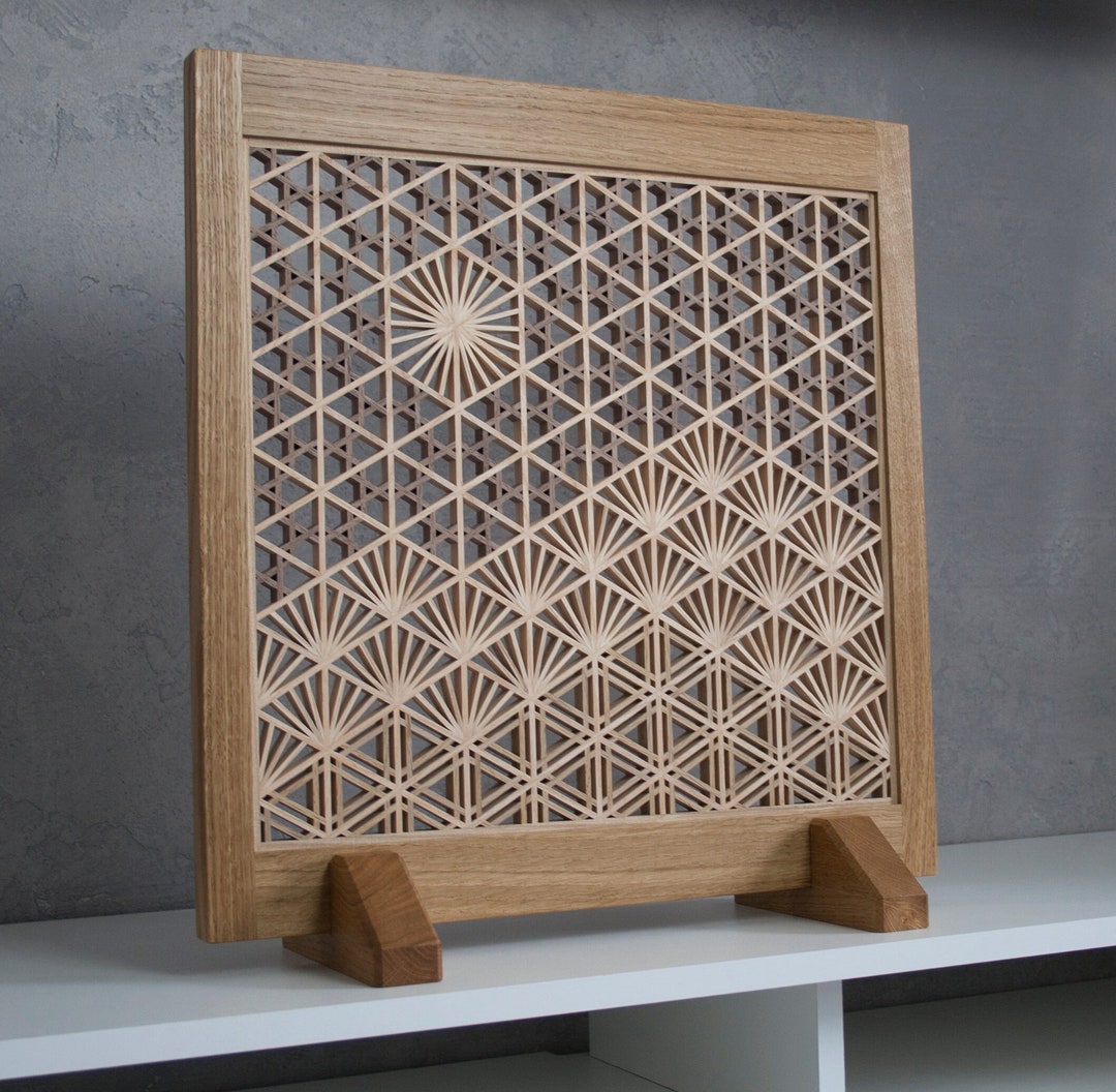 Kumiko Wall Art, Wooden Wall Decor, Kumiko Panel - Etsy