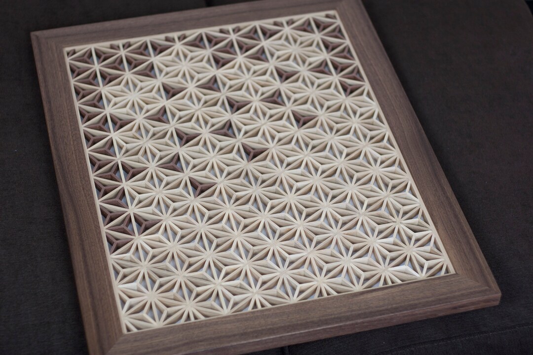 Kumiko Wall Art Wooden Wall Decor Kumiko Panel - Etsy