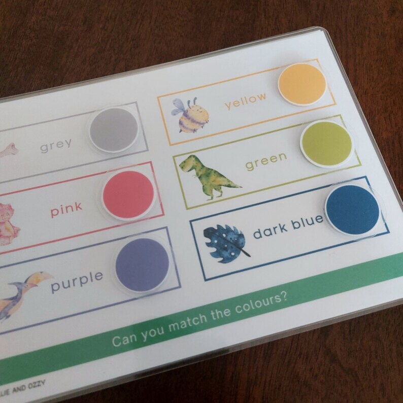 PRINTABLE Dinosaur Toddler Busy Book, Personalised Activity Book ...