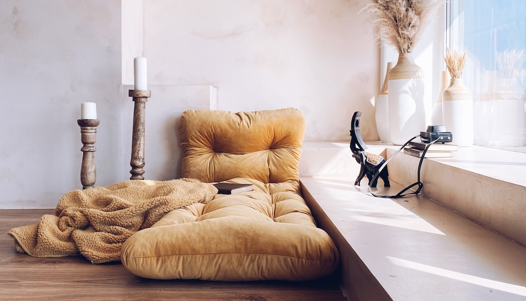 Tufted Cushion | Cozy Floor Cushion | Reading Nook Cushion | Window ...