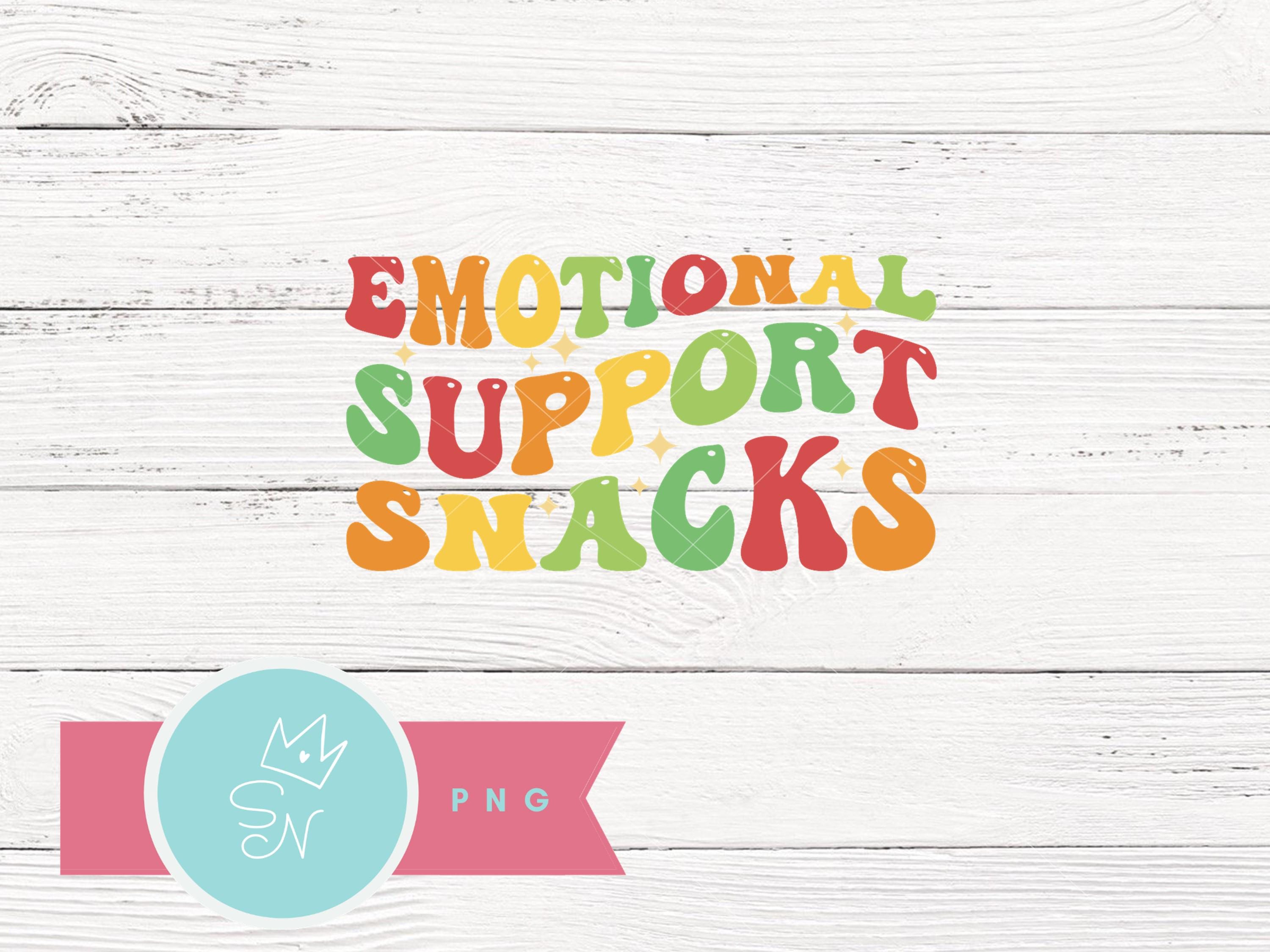 Emotional Support Snacks PNG, Office Bestie, Funny Emotional Support ...