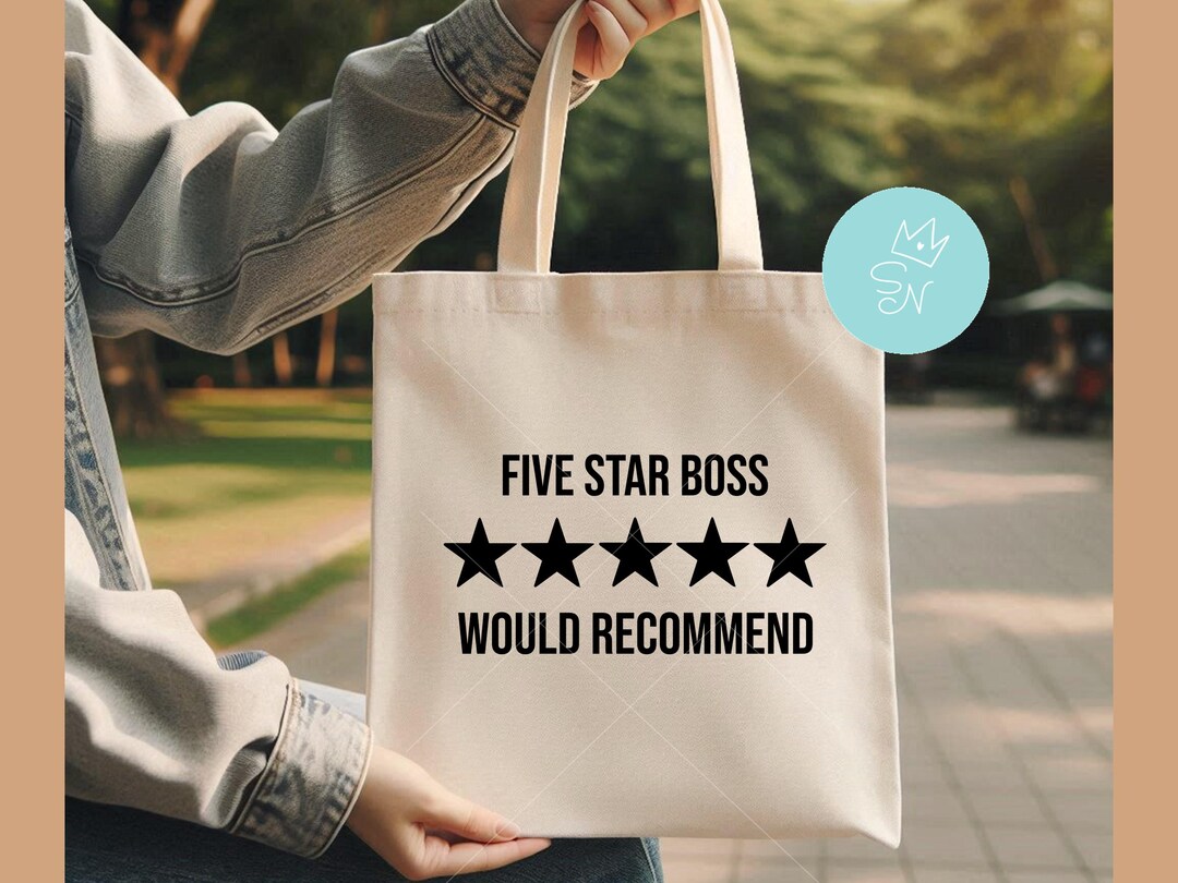 Five Star Boss SVG, Coworker SVG, Office Bestie, Work Besties, Funny ...