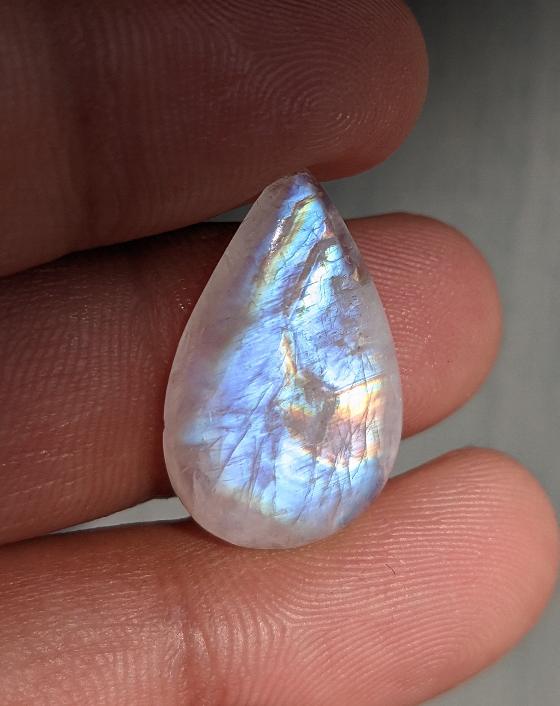 Top Quality Rainbow Moonstone Cabochon Pear Shape Moonstone - Etsy ...