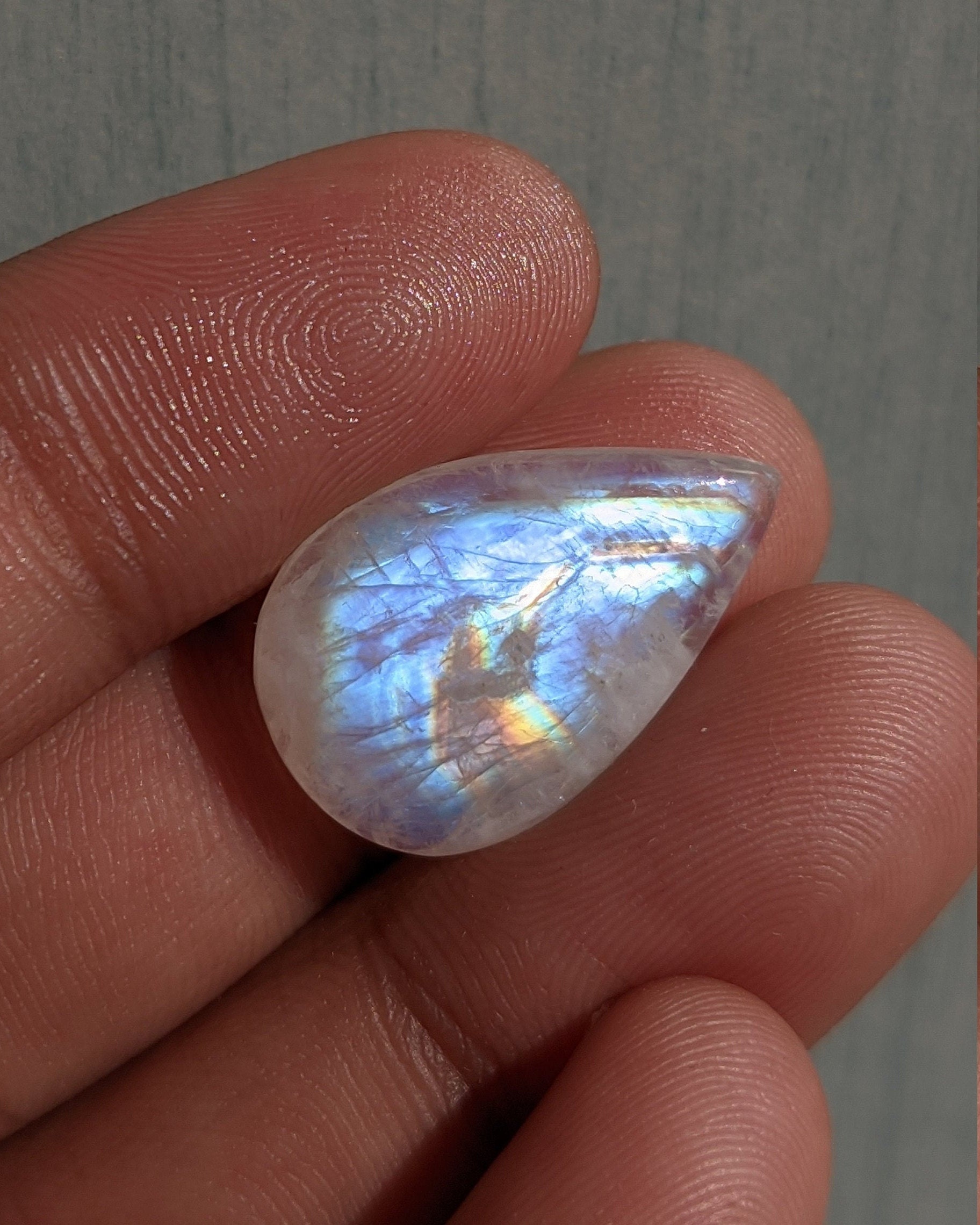 Top Quality Rainbow Moonstone Cabochon Pear Shape Moonstone | Etsy