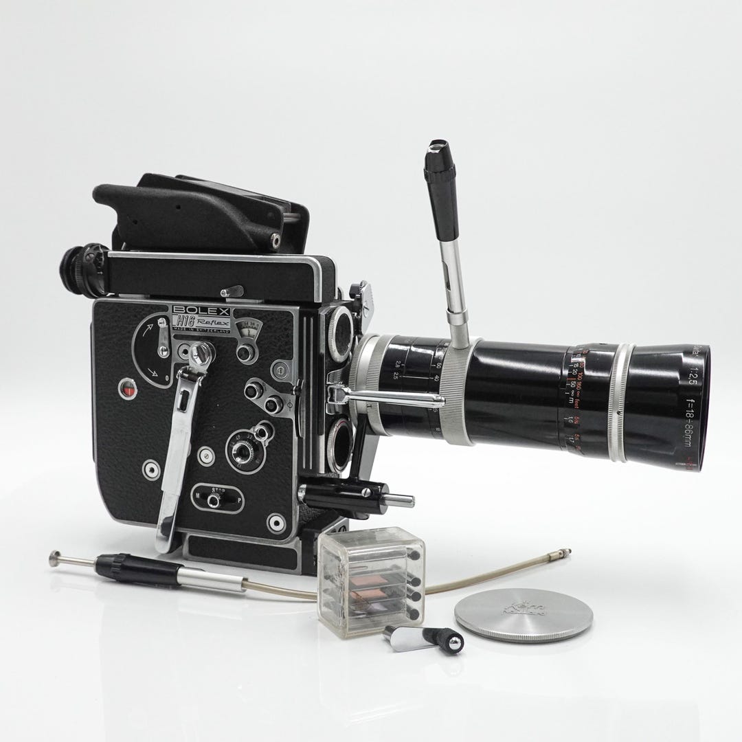 Paillard Bolex H16 Reflex Rex5 16mm Cine Film Camera & 18-86mm F/2.5 Rx ...