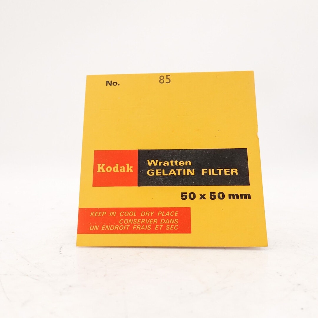 Kodak Wratten 50mm 2" Square Gelatin Filter - 85a - Good Condition Ot ...