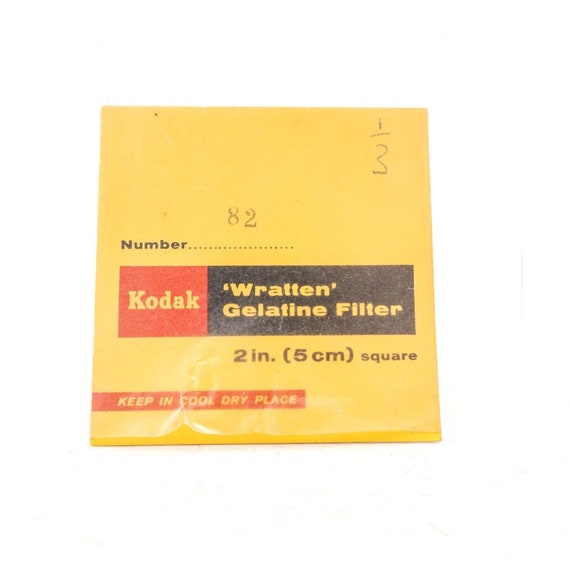 Kodak Wratten 50mm 2 Square Gelatin Filter 82 Good - Etsy