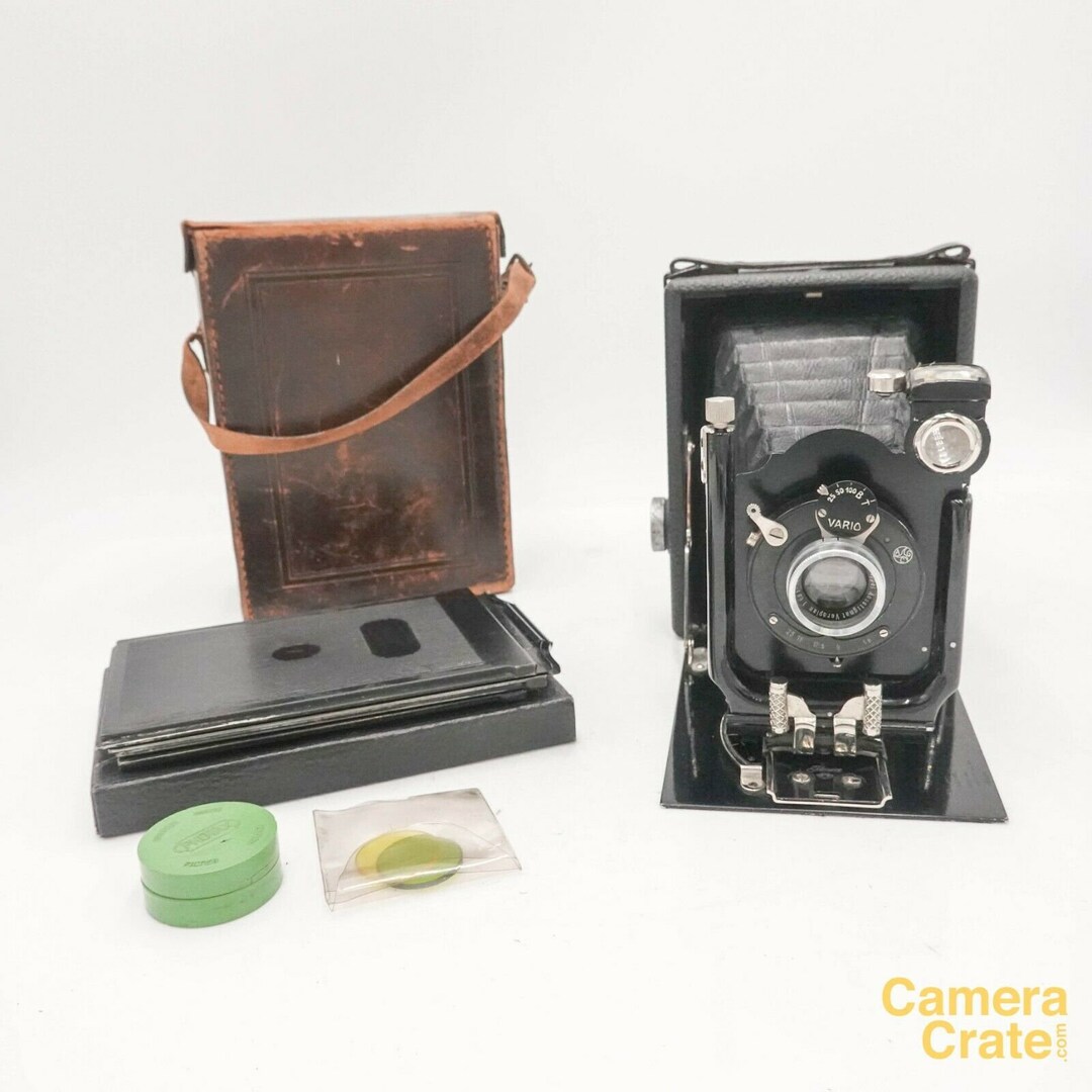 Igahee Photoklapp Viktor Antique Bellows 9x12 Plate Camera - Working # ...