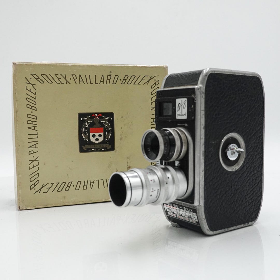 Bolex Paillard B8 B-8 Double 8mm Cine Film Camera W/2 Lens - Fully ...