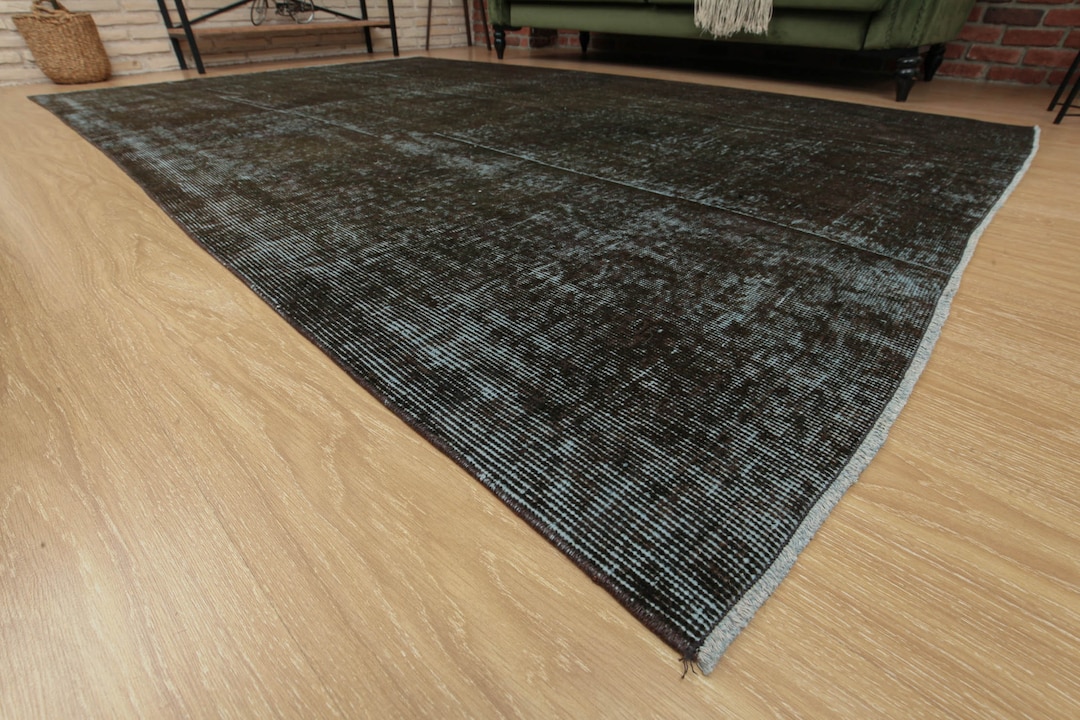 6x10 Dark Deco Rug Distressed Rug Area Rug 6'4 X - Etsy