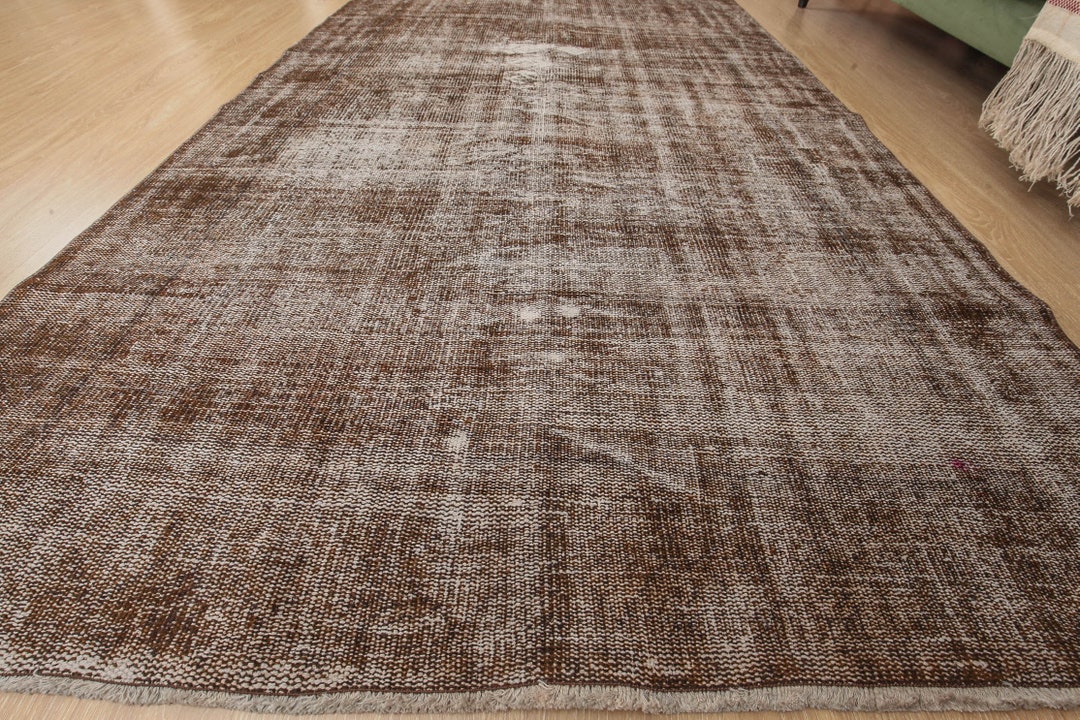5x8 Brown Hand Woven Rug Kitchen Rug Bedroom - Etsy