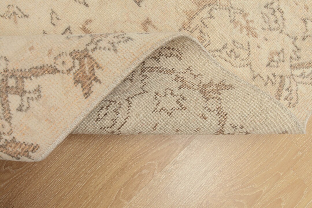 6x9 Dining Room Rug, Retro Beige Rug, Kitchen Rug , 5'7 X 9'4 Area Rug ...