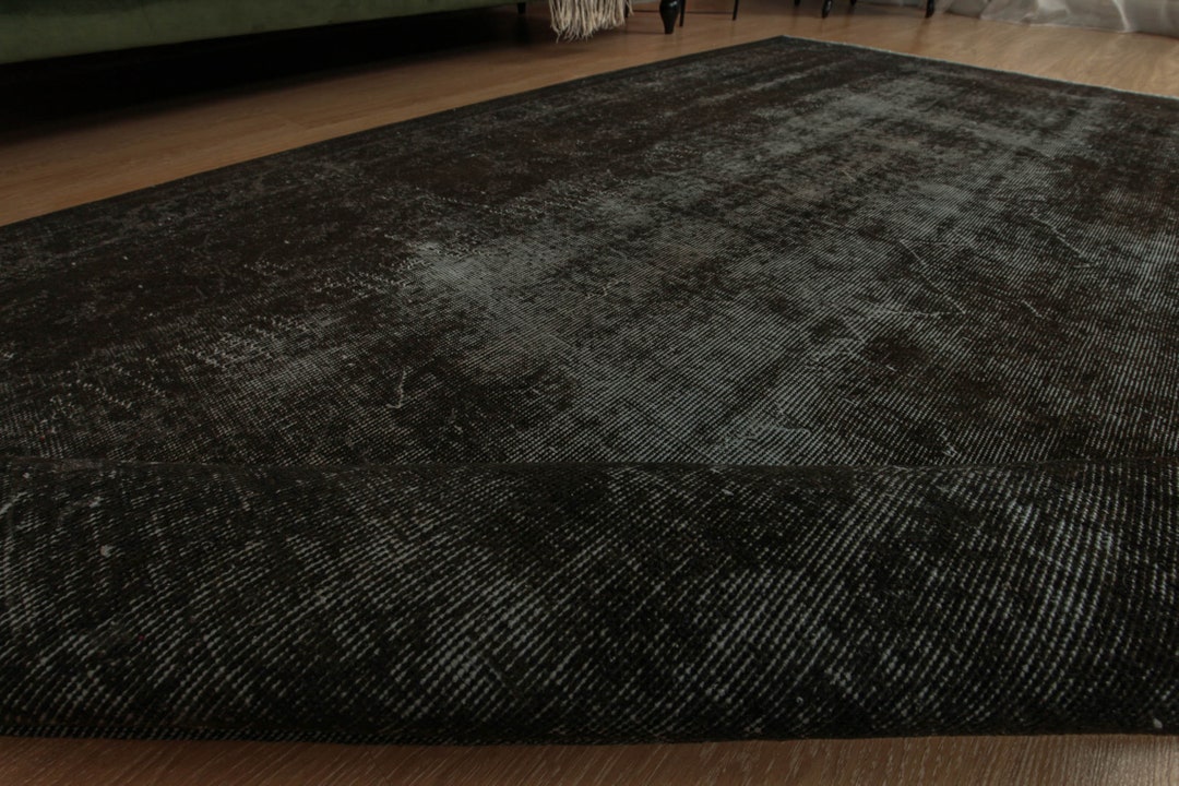 5x9 Black Kitchen Rug, Rug for Living Room, Bedroom Rug, 5'3" X 8'7 ...