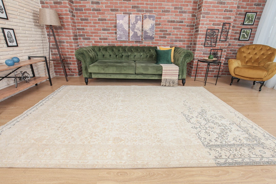 6x10 Minimal Living Room Rug Hand Knotted Rug 6'3 - Etsy UK